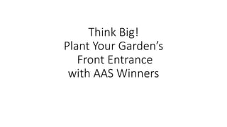 2020 AAS Landscape Design Challenge ideas | PPT