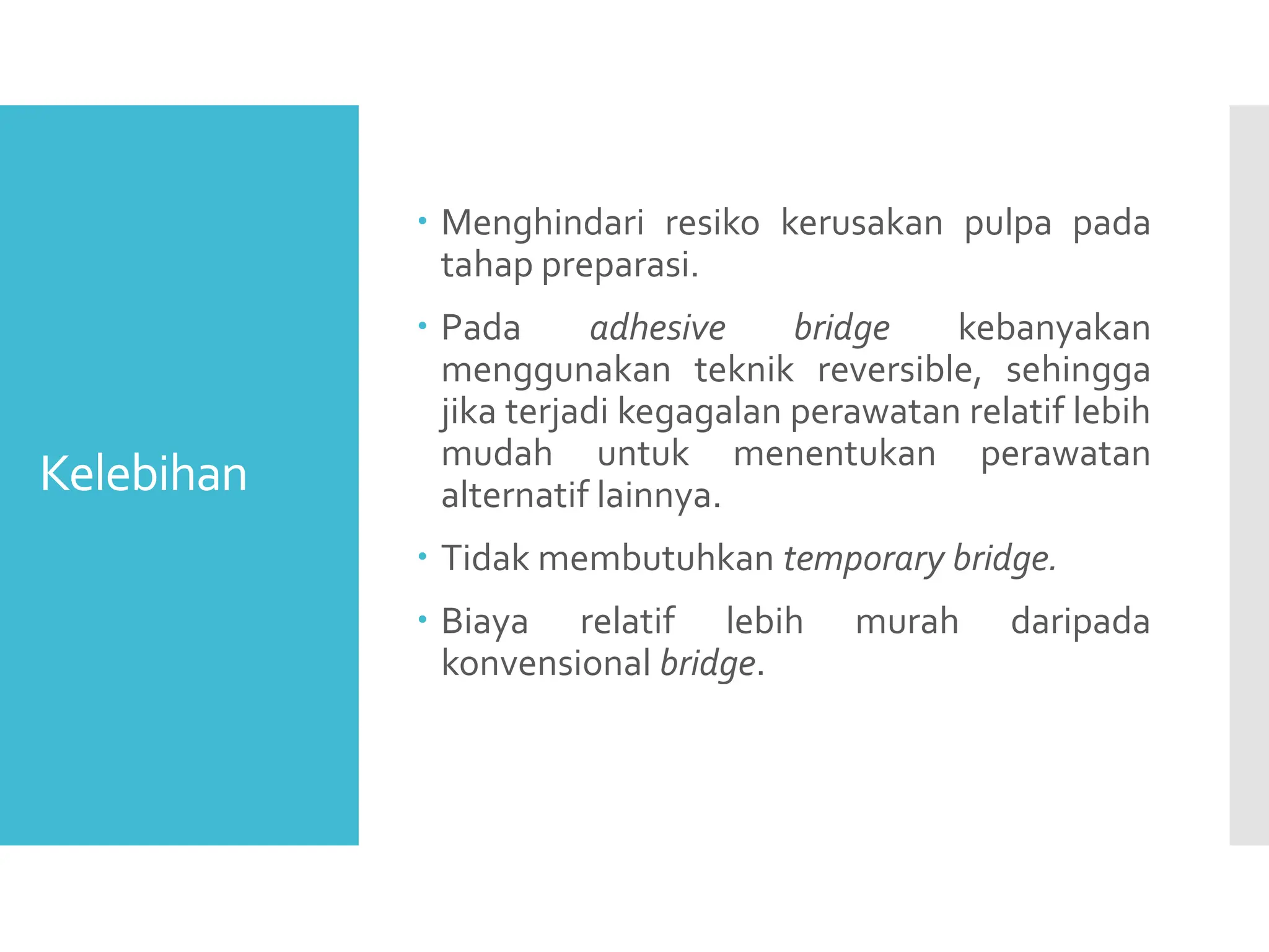 ilmu gigi tiruan fixed bridge / gigi tiruan jembatan | PPTX