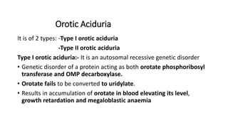 PPT II Disorders associated with nucleotides metabolism.pptx