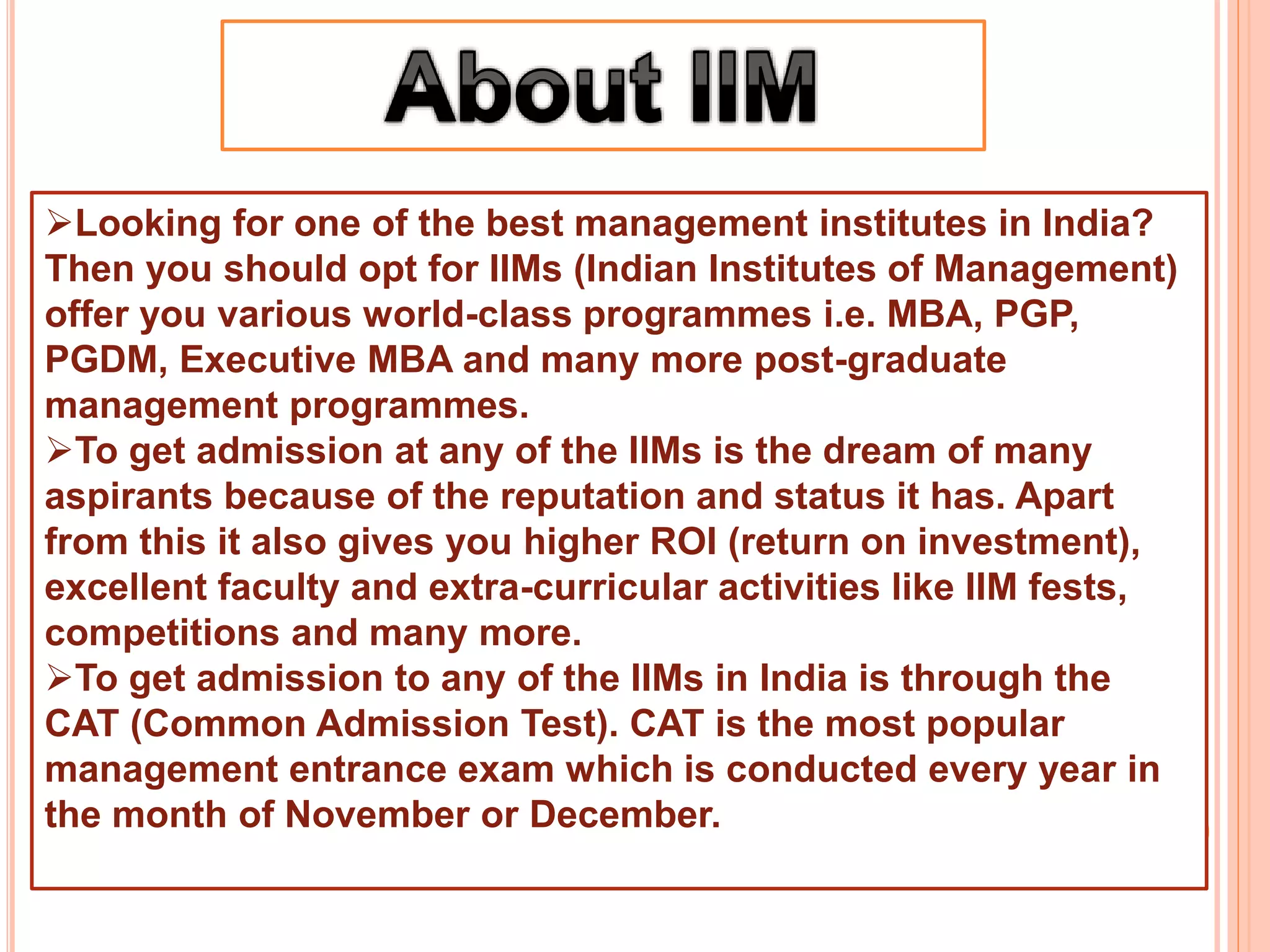 Ppt iim | PPTX