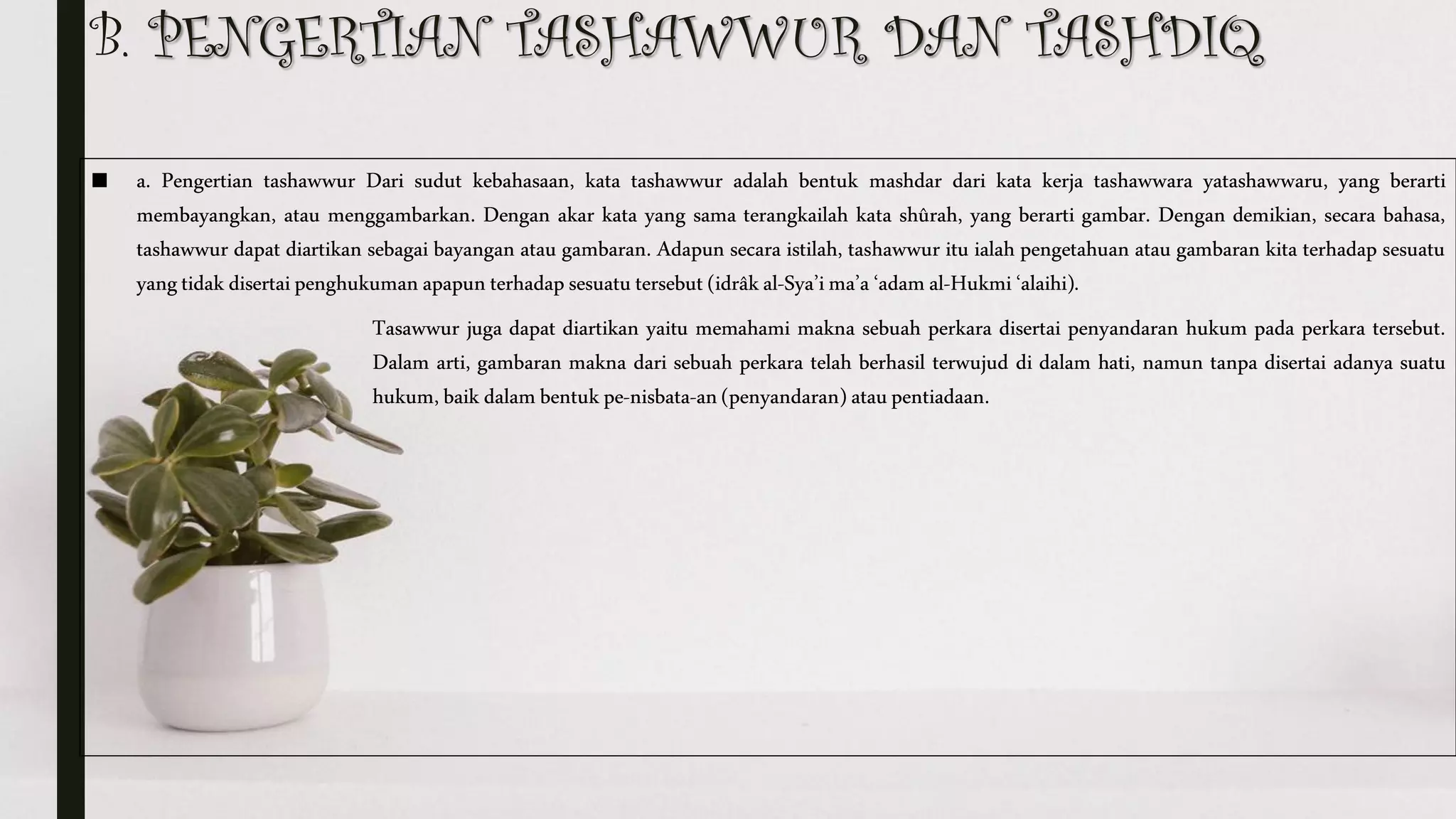 Ilmu Mantiq (Tasawur dan Tashdiq) | PDF