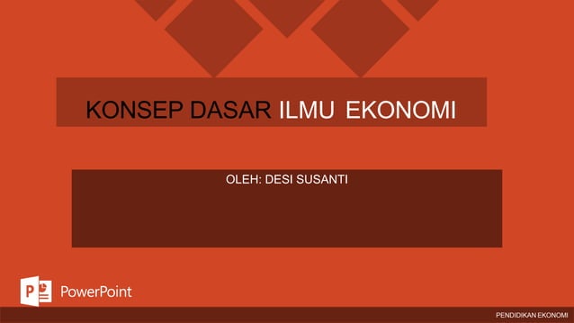 Ppt ilmu ekonomi_kelas_x | PPTX