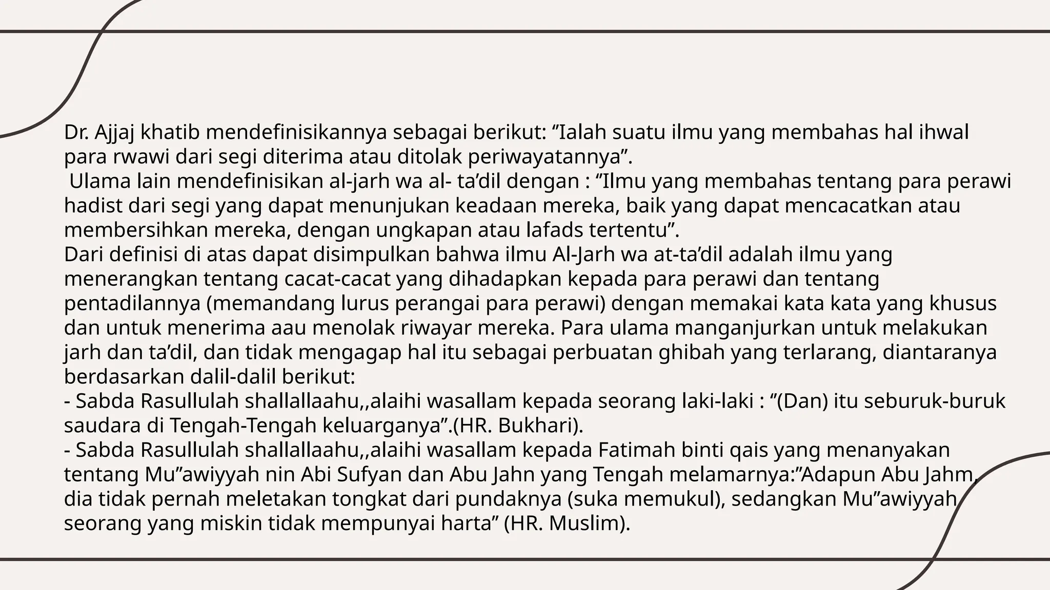 PPT ilmu jarh waal ta'dil dalam hadis.pptx