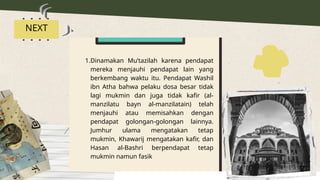 PPT Ilmu Kalam Pemikiran Aliran Mu'tazilah.pptx