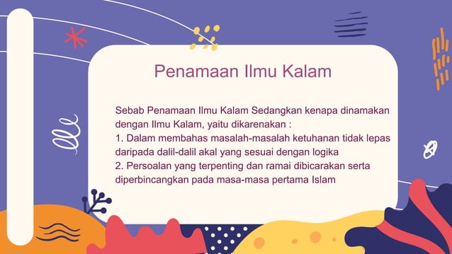 Ppt Ilmu Kalam Kelompok 1 Pptx