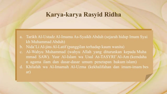 Pemikiran Tokoh Teologi (Muhammad Abduh dan Rasyid Ridho) | PPT