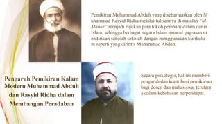 Pemikiran Tokoh Teologi (Muhammad Abduh dan Rasyid Ridho) | PPTX