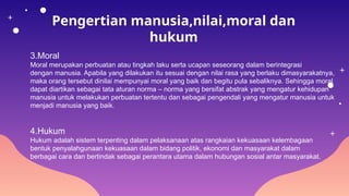 kelompok 3 presentasi nilai, moral dan hukum | PPTX