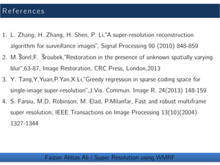 A super resolution algorithm for surveillance Images | PDF