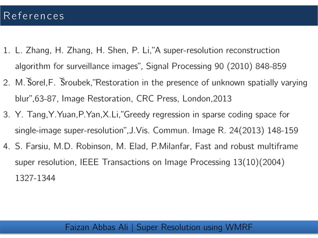 A super resolution algorithm for surveillance Images | PDF