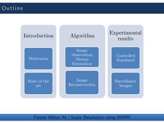 A super resolution algorithm for surveillance Images | PDF