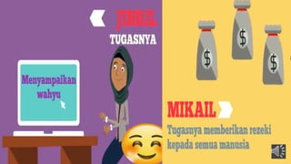 PPT Iman Kepada Malaikat.pptx jibril mikail izrail, izrafil munkar nkir ...