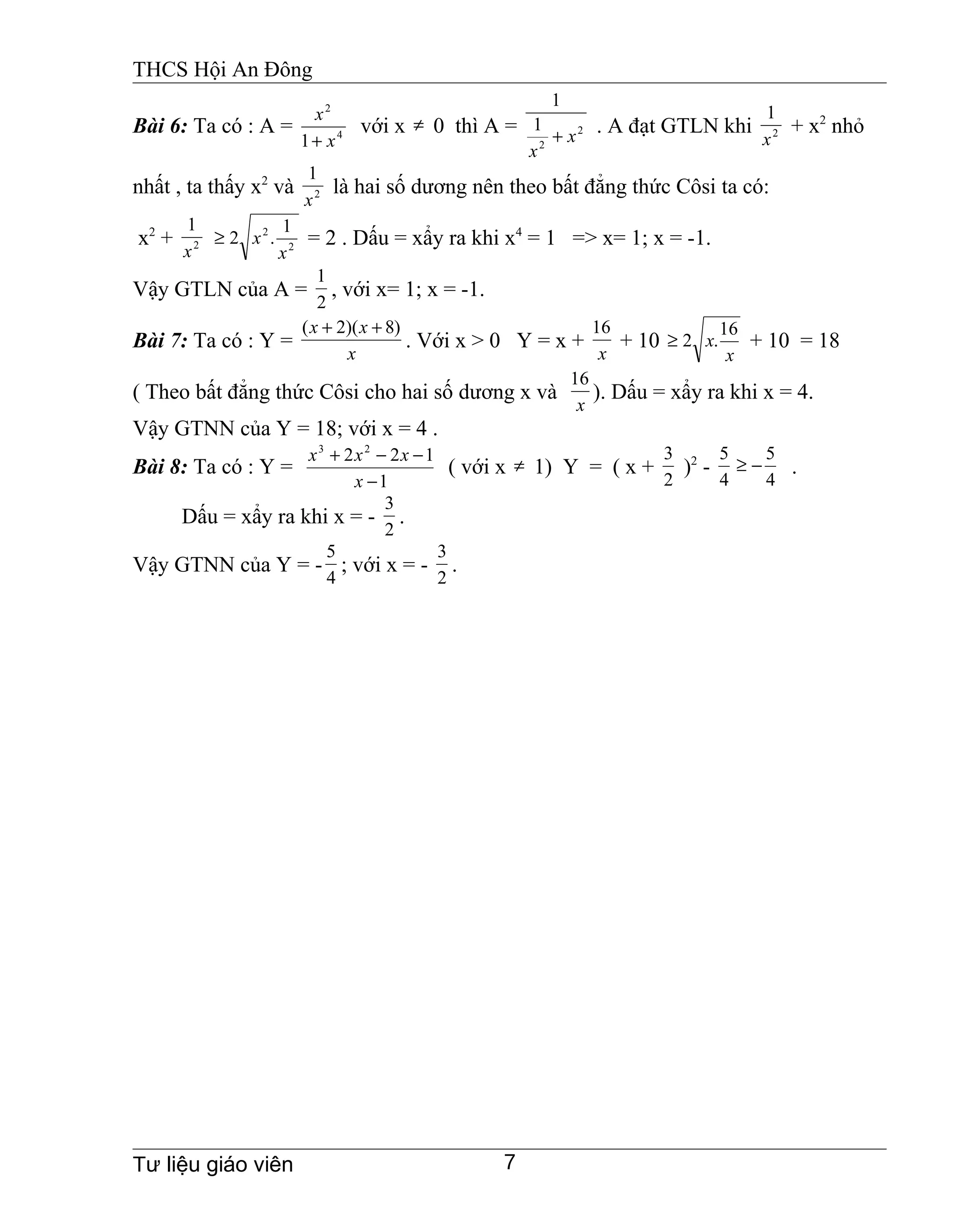 Pp tim min max cua bieu thuc | DOC