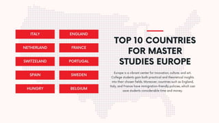 10 BEST COUNTRIES FOR MASTER’S DEGREES IN EUROPE | PPT