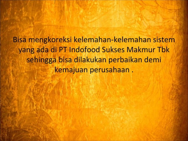 IMPLEMENTASI DARI PENERAPAN SISTEM INFORMASI MANAJEMEN PT INDOFOOD ...