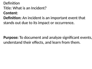 PPT on different INcidents,definition.pptx