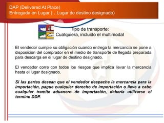 Ppt incoterms clase 30 mayo | PPTX