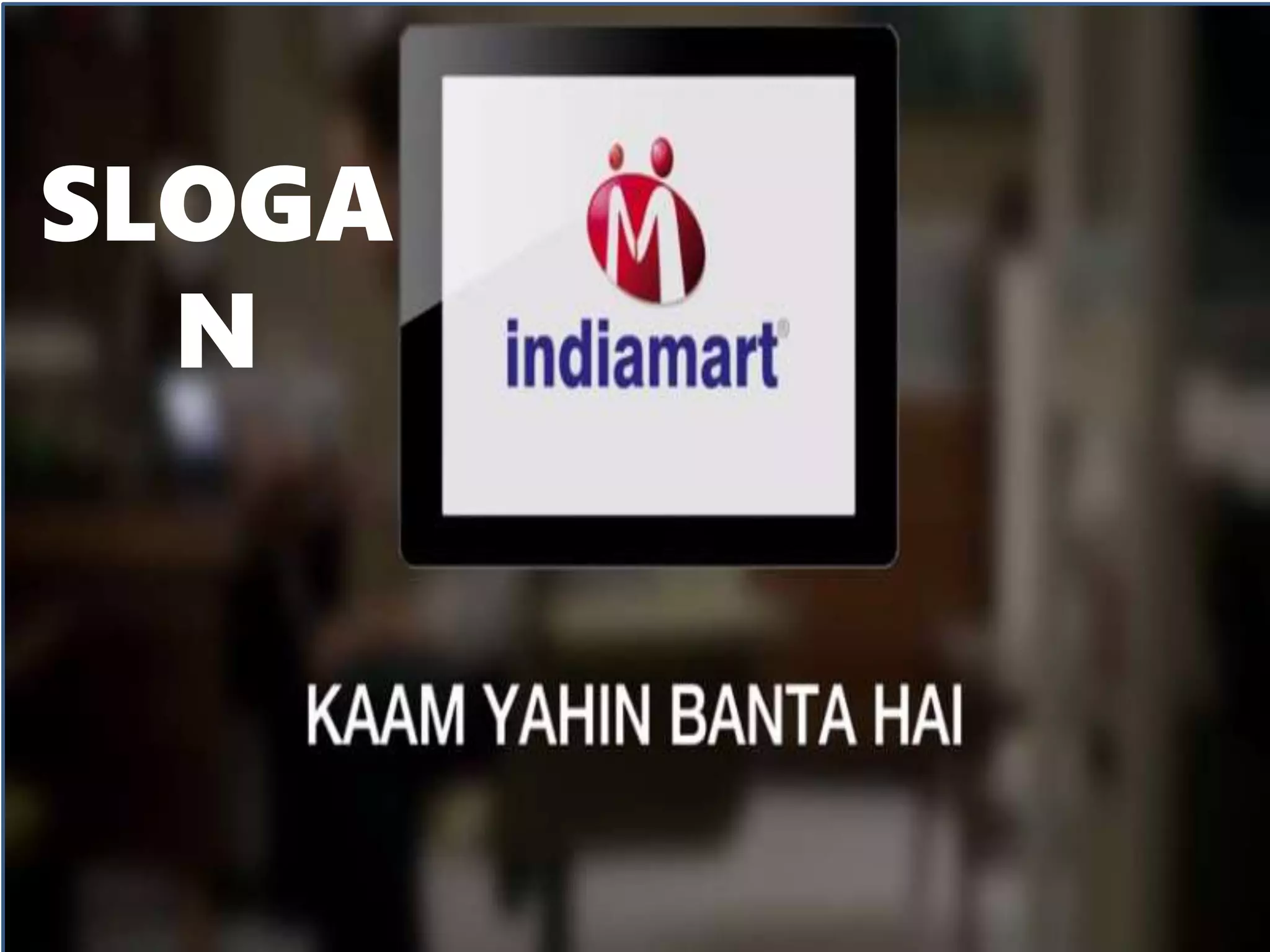 INDIAMART E commerce business model | PPTX