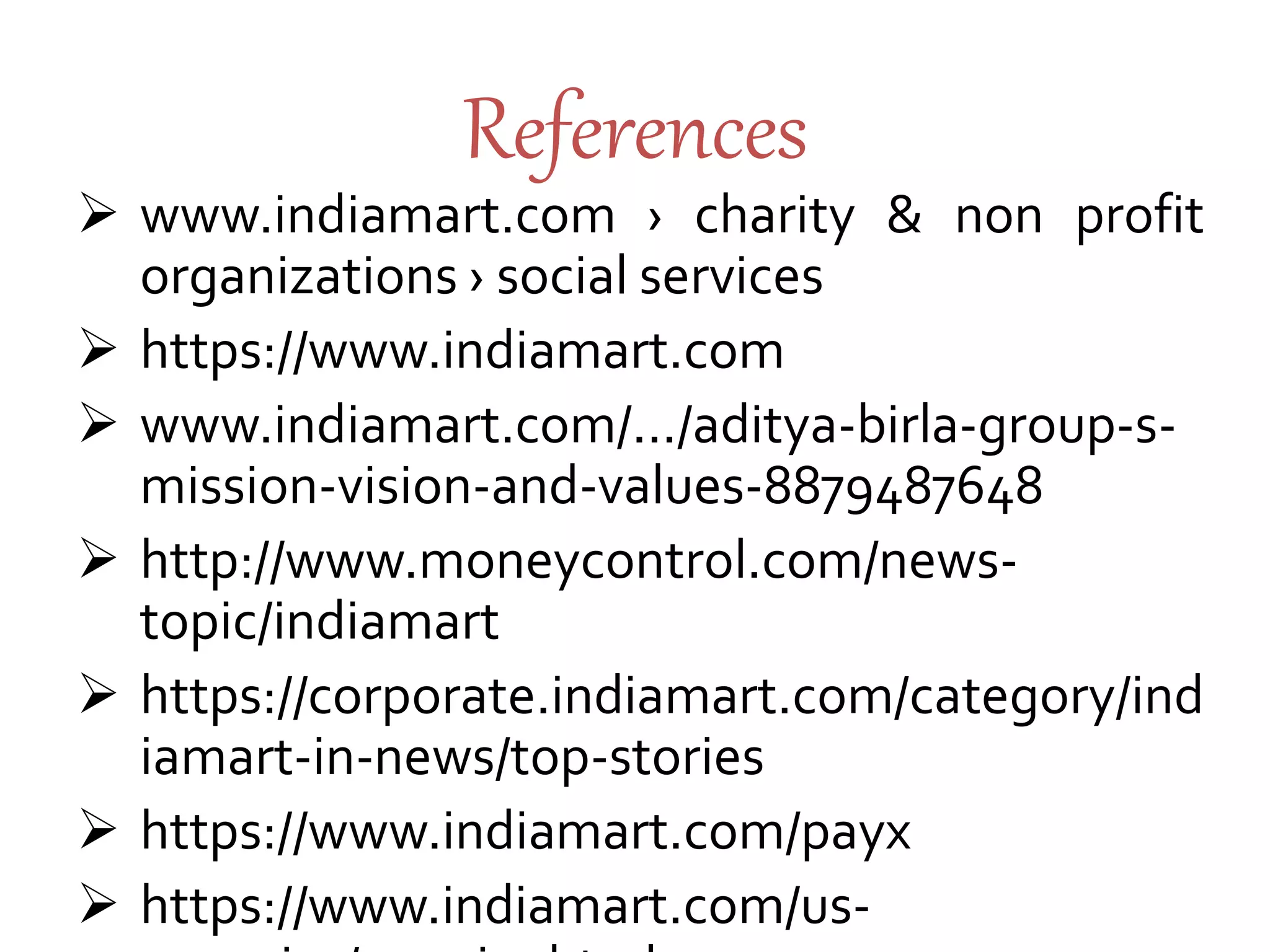 INDIAMART E commerce business model | PPTX