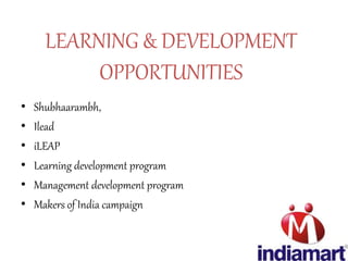 INDIAMART E commerce business model | PPTX