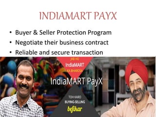 INDIAMART E commerce business model | PPTX
