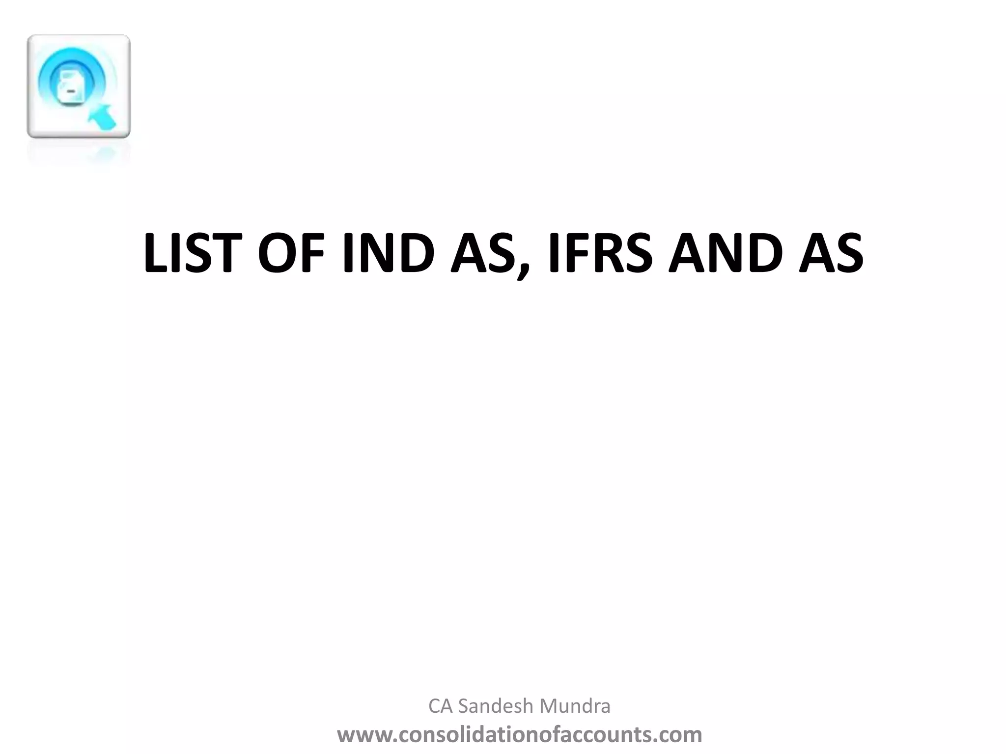 AS vs IND AS (Old vs New Indian Accounting Standards) | PPTX