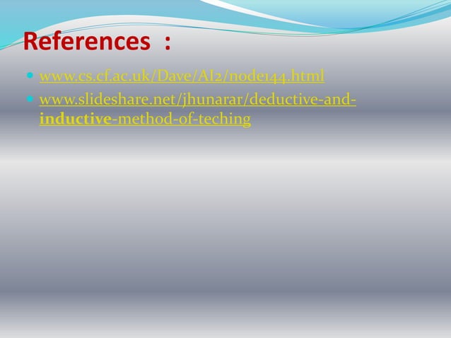 powerpoint inductive method | PPTX | Education