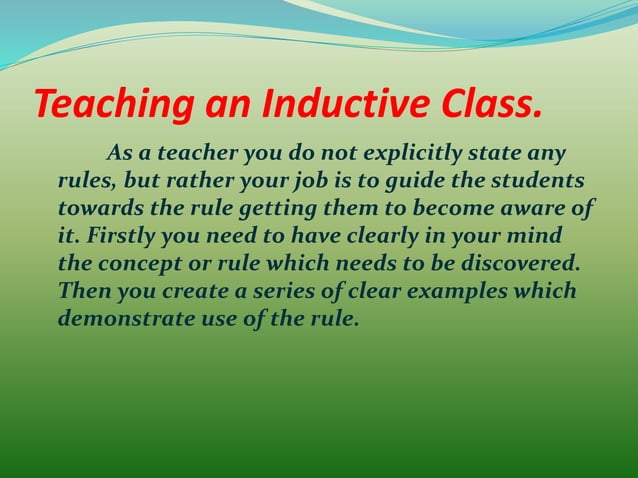 powerpoint inductive method | PPTX | Education