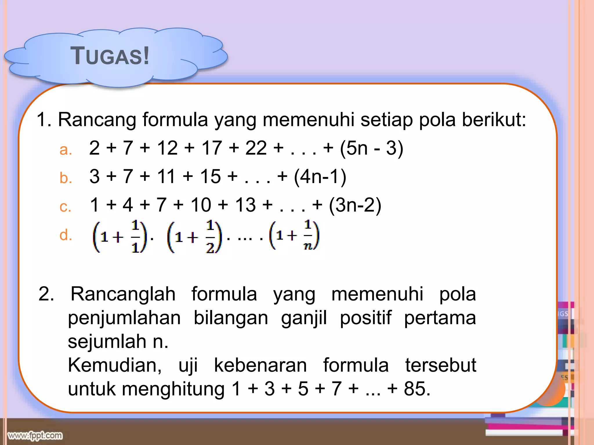 Ppt induksi matematika | PPTX