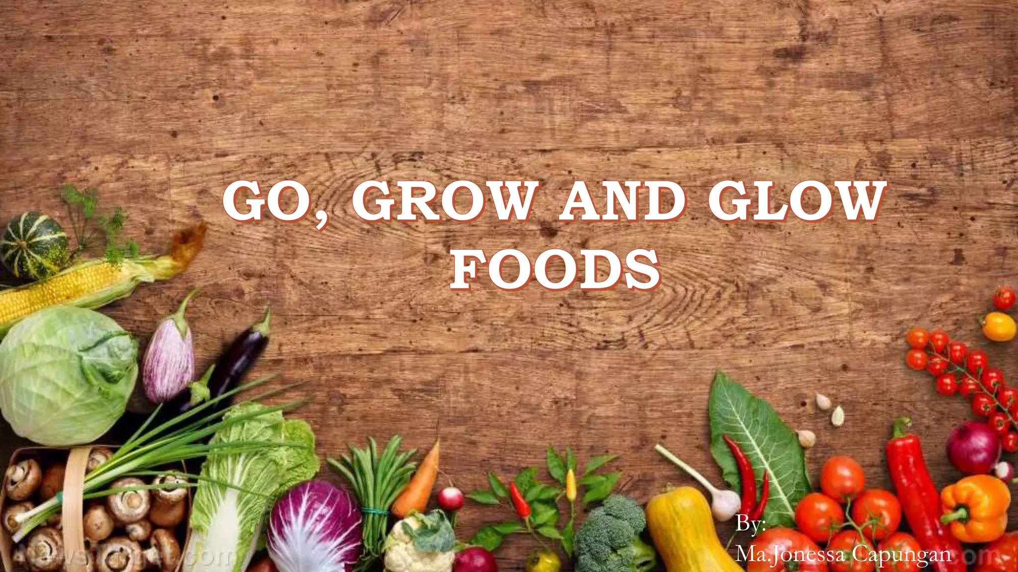 Go Grow and glow foods | PPTX | Healthy Cooking and Eating | Food & Drink