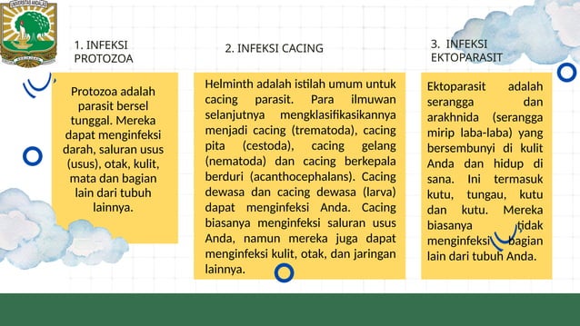 PPT Infeksi Parasit Protozoa, Cacing dan Ektoparasit_Helvi Maudy ...