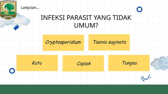 PPT Infeksi Parasit Protozoa, Cacing dan Ektoparasit_Helvi Maudy ...