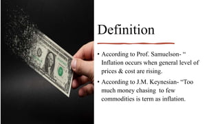 Inflation and its role in Agricultural marketing | PPTX