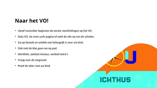 PPT groep 8 informatieavond schooljaar en VO | PPTX