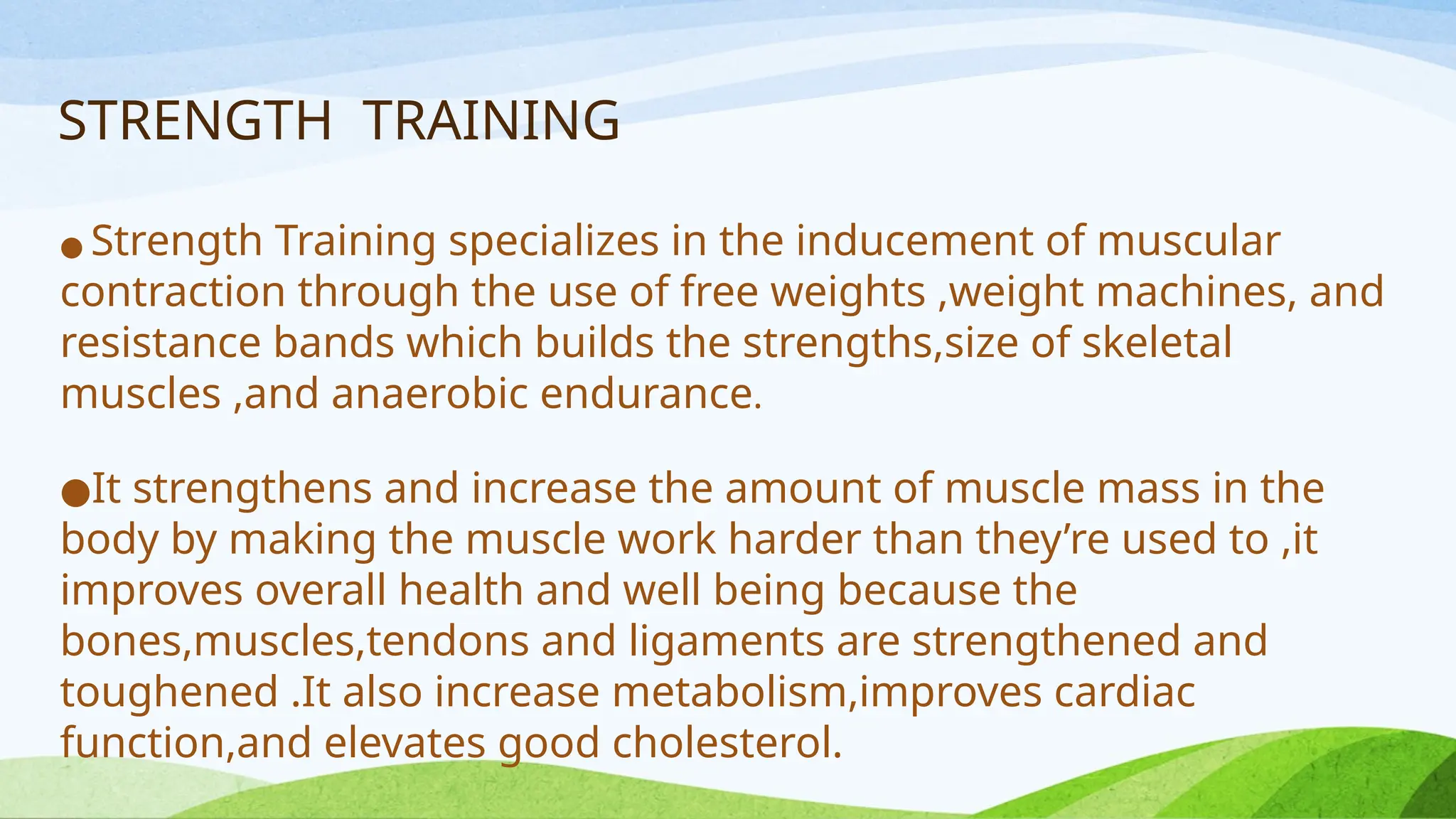 PPT IN G10.pptx strength training quarter 1 module 1 in Mapeh 10 | PPTX