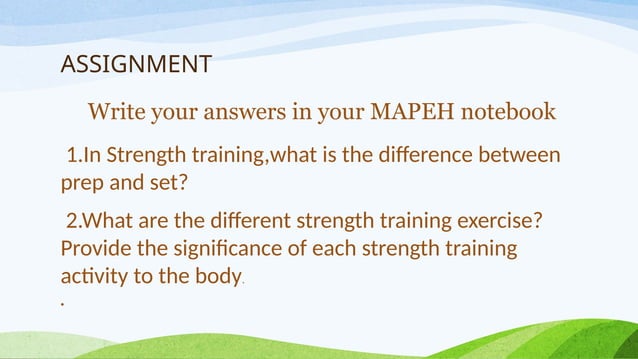 PPT IN G10.pptx strength training quarter 1 module 1 in Mapeh 10 | PPTX ...