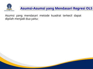 PPT Inisiasi 5: Asumsi-Asumsi Dasar Regresi OLS | PPT