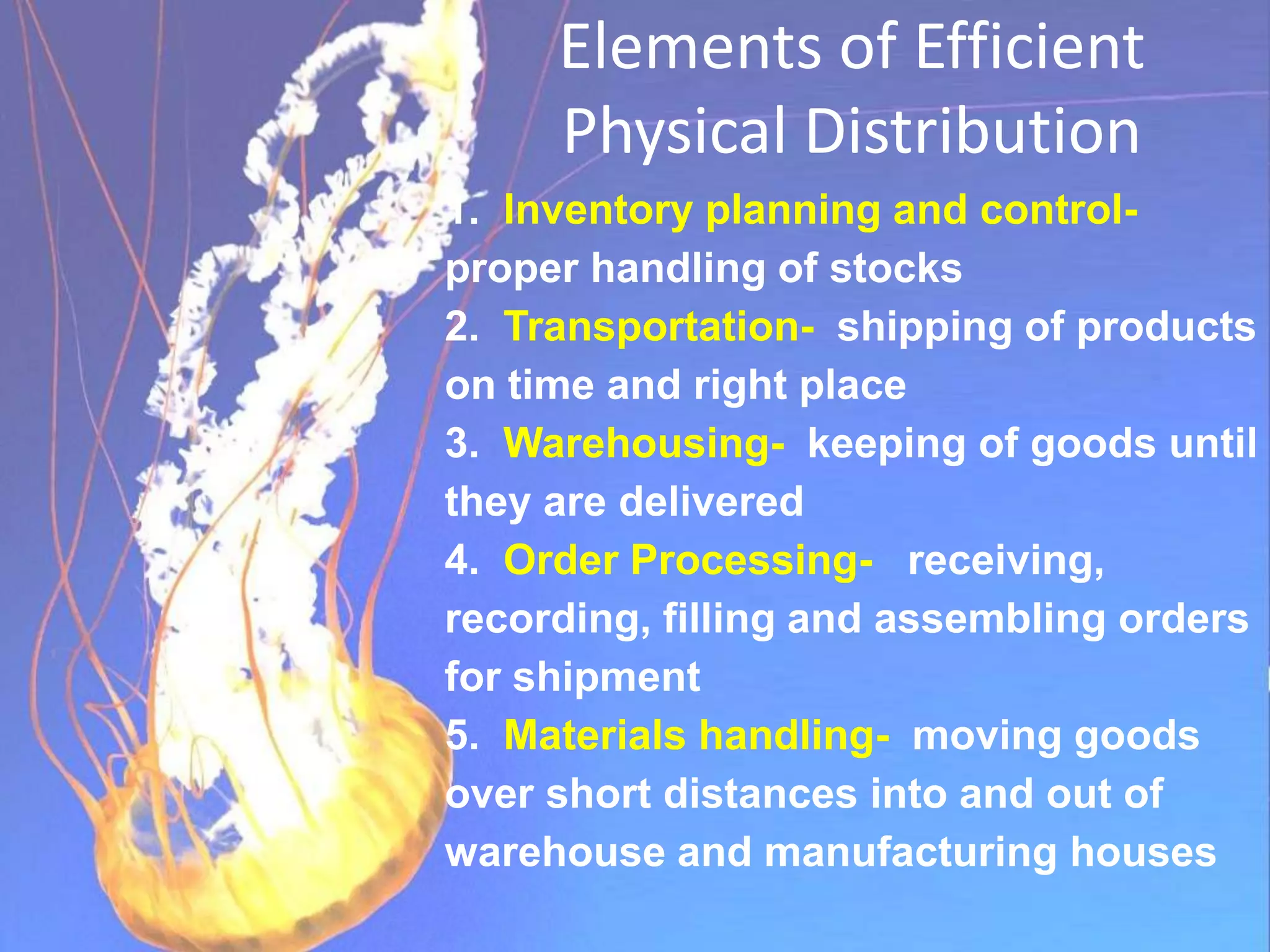 PHYSICAL DISTRIBUTION | PPTX