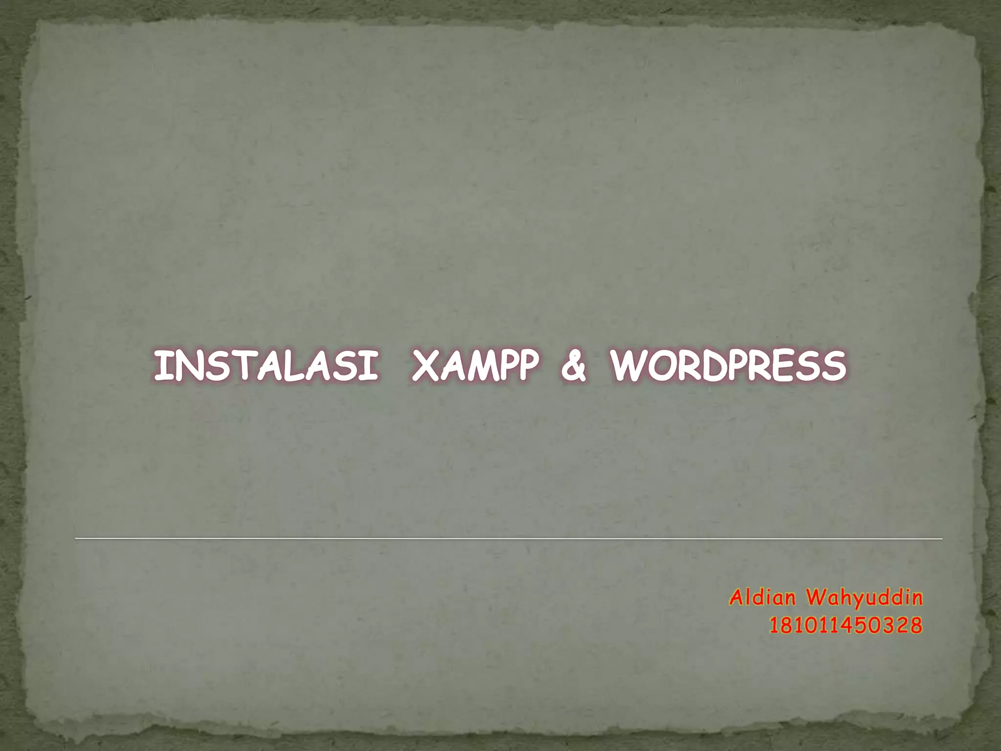 PPT Install WordPress.pptx PPT Install WordPress.pptx
