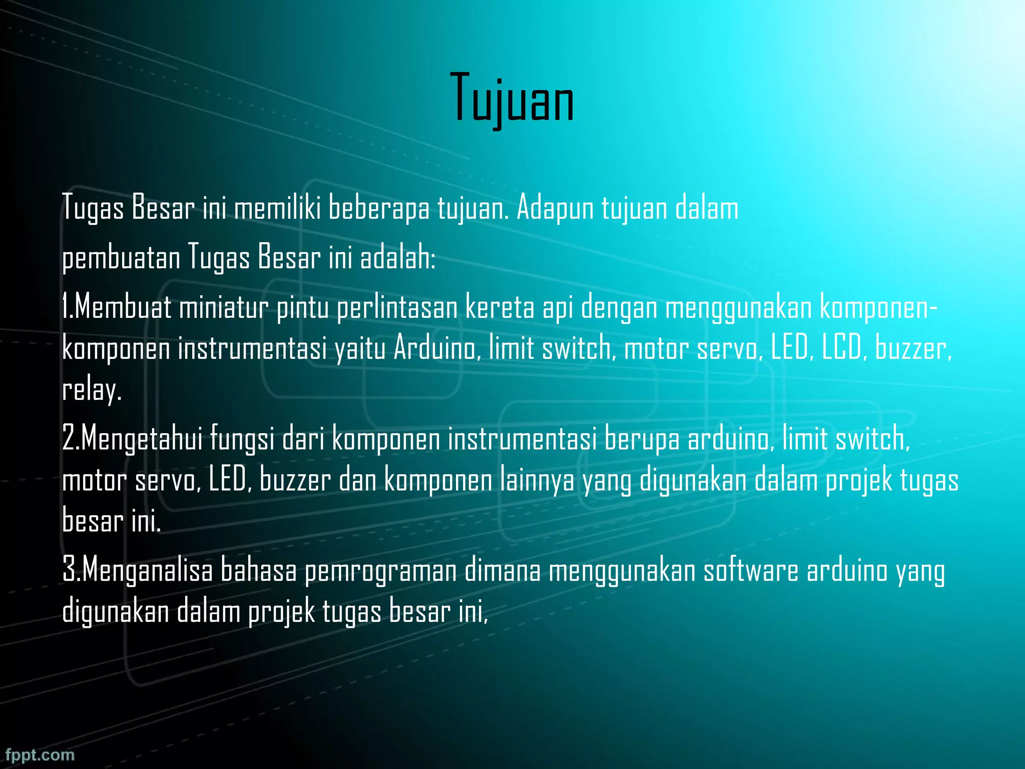 Railway Crossing Gate Simulation using Arduino Uno by Group 7 | PPT