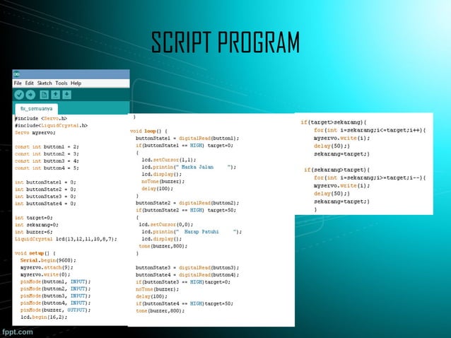 Simulasi Pintu Perlintasan Kereta Api Otomatis Berbasis ARDUINO UNO | PPT