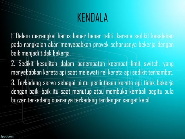 Simulasi Pintu Perlintasan Kereta Api Otomatis Berbasis ARDUINO UNO | PPT