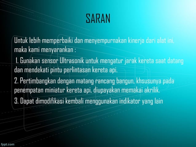 Simulasi Pintu Perlintasan Kereta Api Otomatis Berbasis ARDUINO UNO | PPT