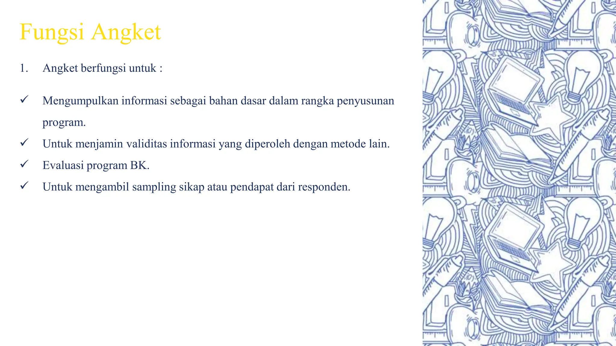 PPT Instrumen Angket | PPTX