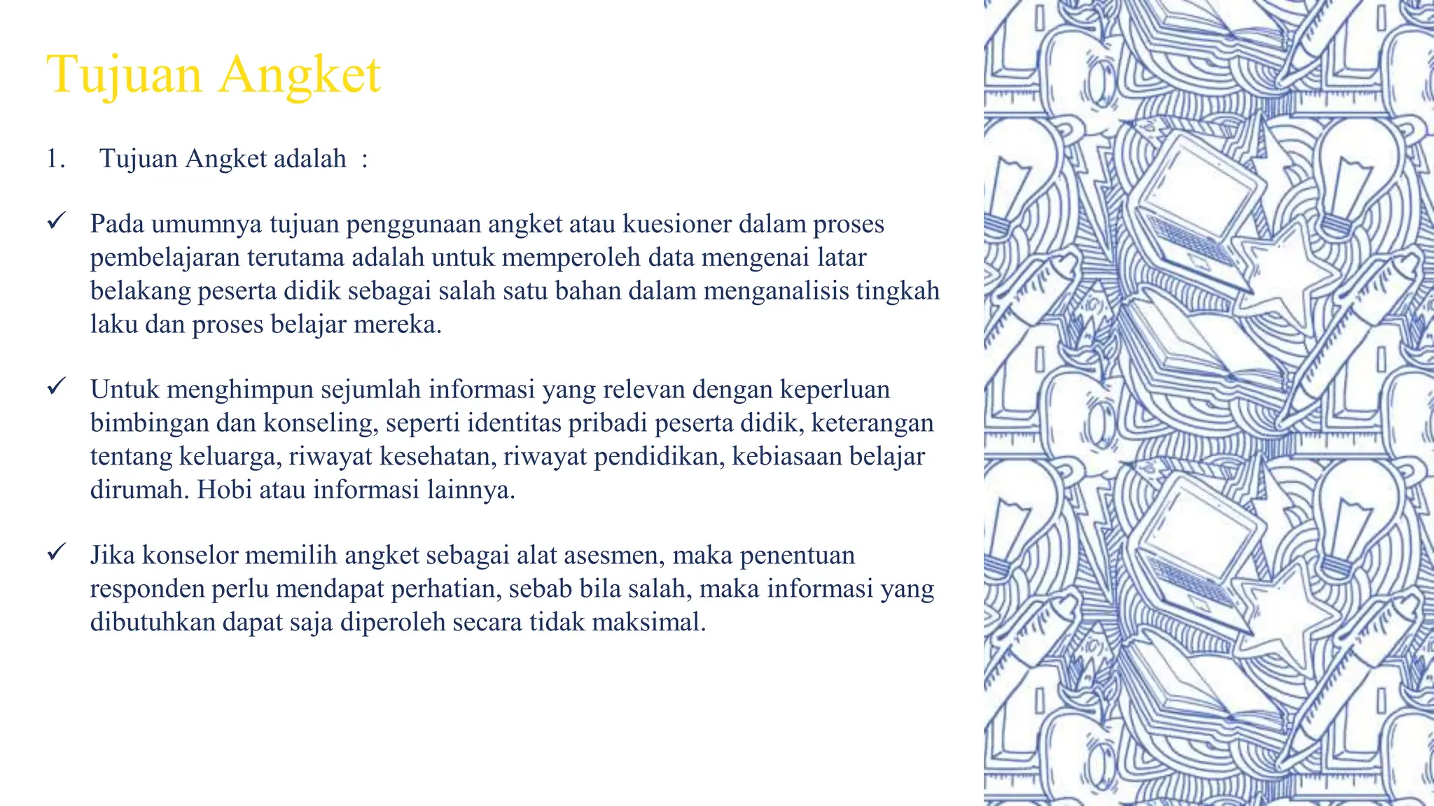PPT Instrumen Angket | PPTX