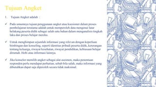 PPT Instrumen Angket | PPTX