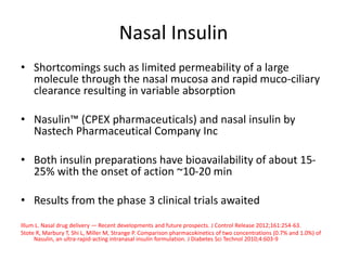 Ppt Insulin delivery systems | PPTX
