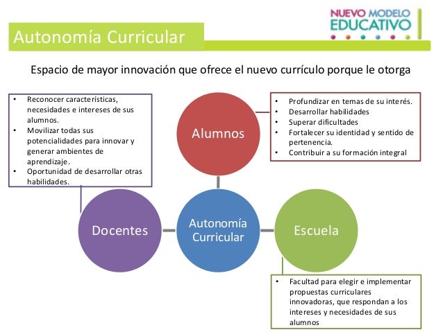 integrada autonomia curricular