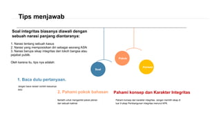 PPT Materi Integritas Tes Seleksi Kemampuan Dasar CPNS | PPTX
