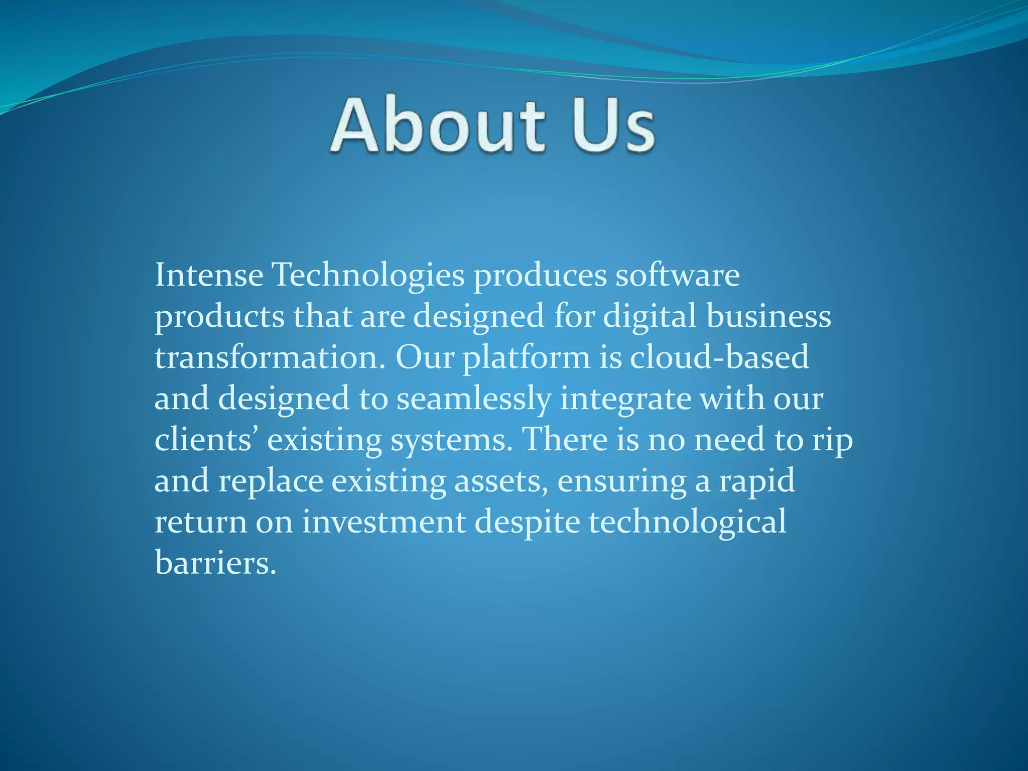 Intense Technologies Limited | PPTX